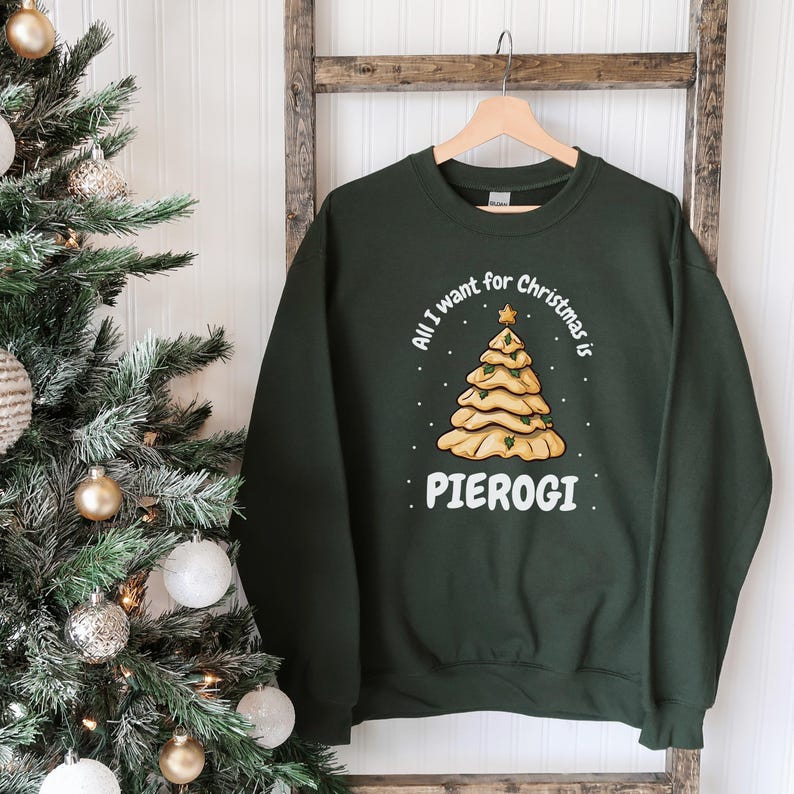 Pierogi Christmas Sweatshirt, Funny Polish Sweatshirt, Polska Christmas ...