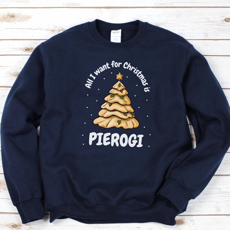Pierogi Christmas Sweatshirt, Funny Polish Sweatshirt, Polska Christmas ...