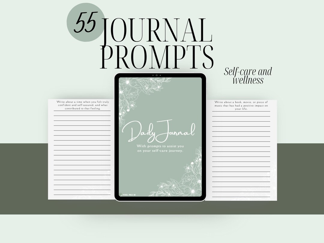 Printable Daily Self-care and Wellbeing Journal With Prompts - Etsy