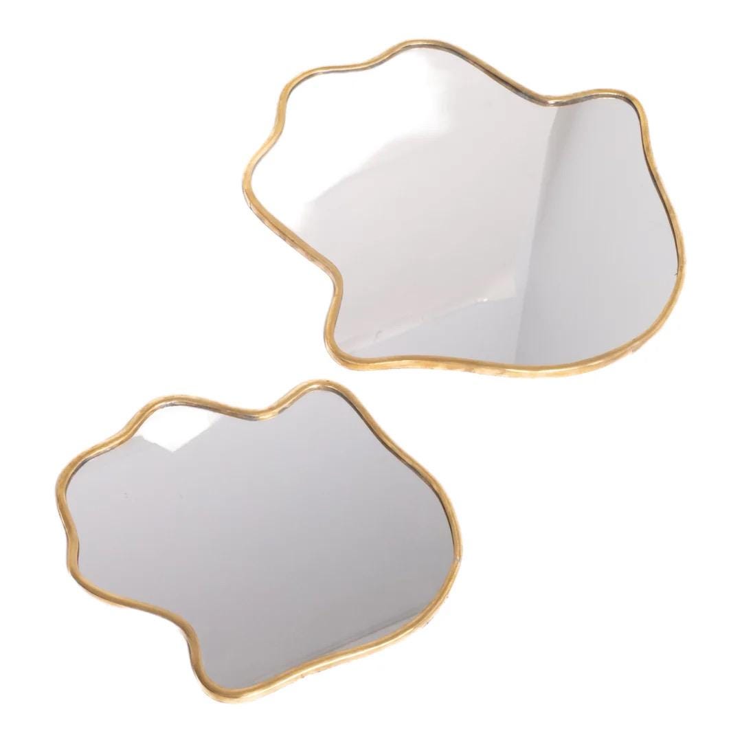 Khamsa Hand Brass Mirror Set Modern Moroccan Wall Decor set of 2 - Etsy