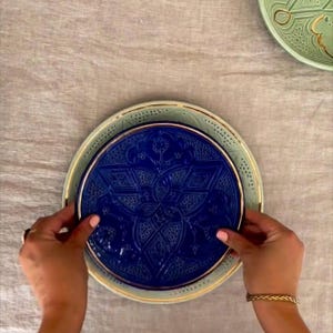 Mix & Match Moroccan Ceramic Plate Set of 4 - Etsy
