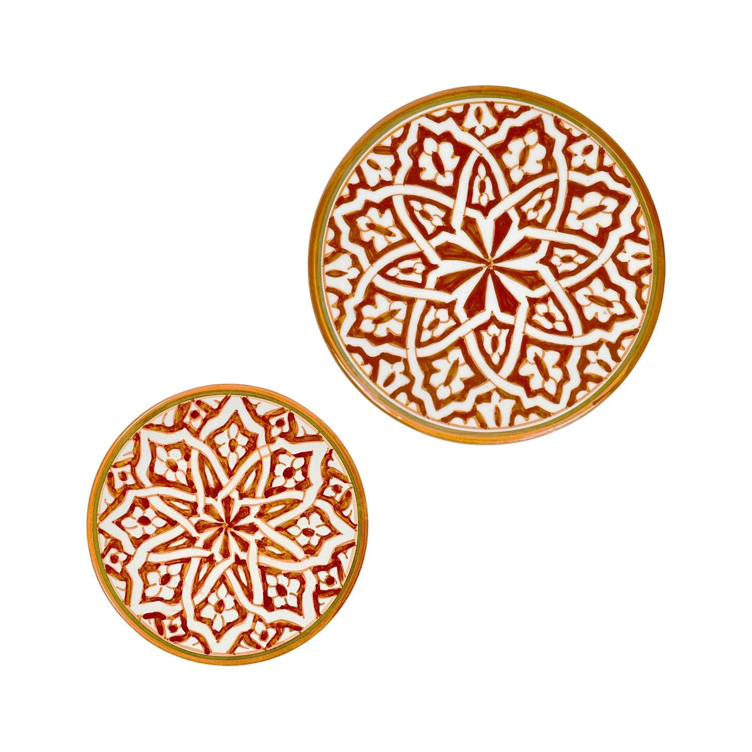 Authentic Moroccan Handmade Dining Plates Elegant Ceramic Tableware ...