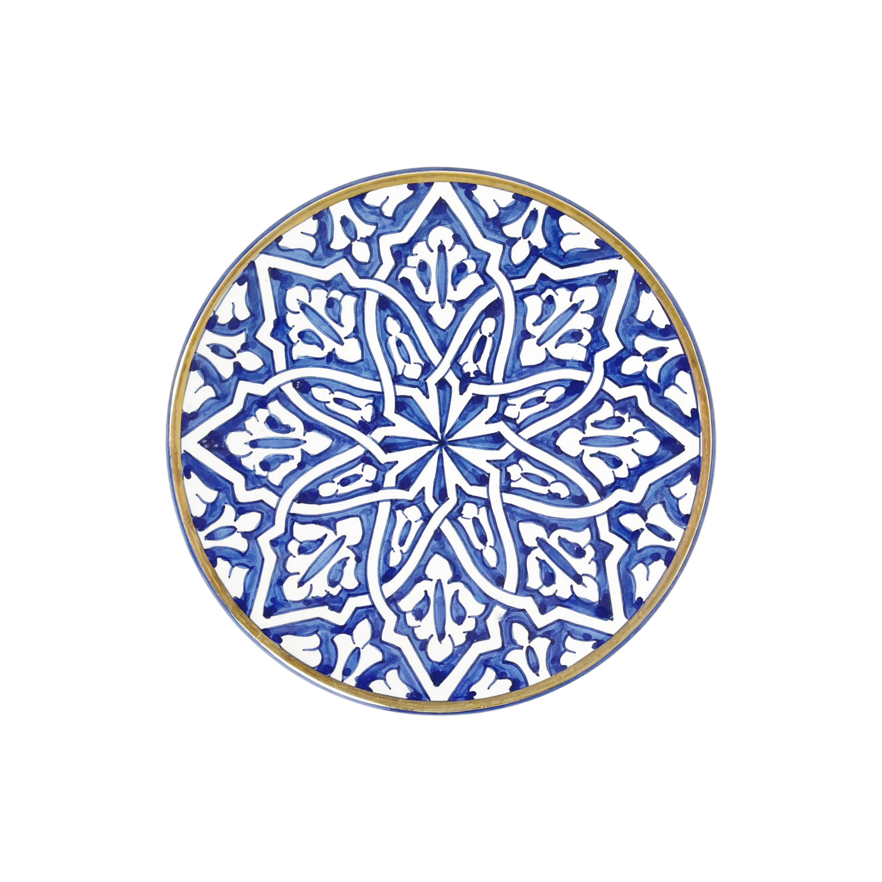 Authentic Moroccan Handmade Dining Plates Elegant Ceramic Tableware ...