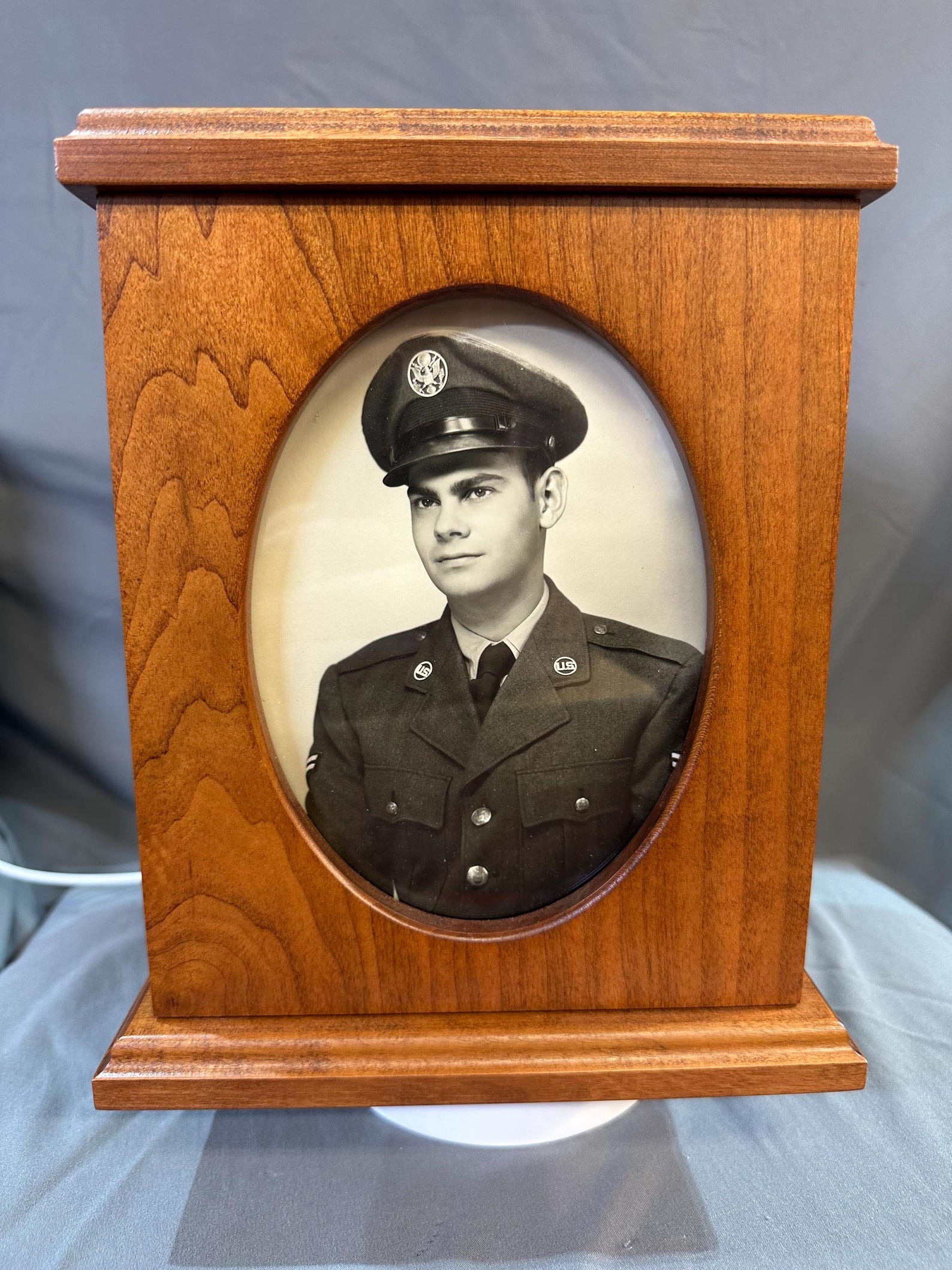 Wooden Photo Cremation Urn Cherry Picture Frame - Etsy