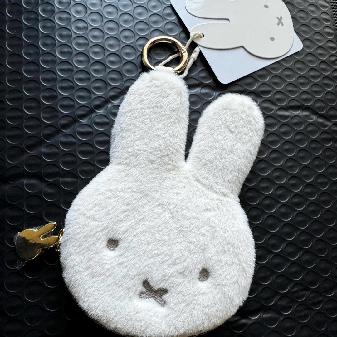 Miffy Fluffy Coin Purse With Key Ring - Doubles as a Purse/bag Charm ...