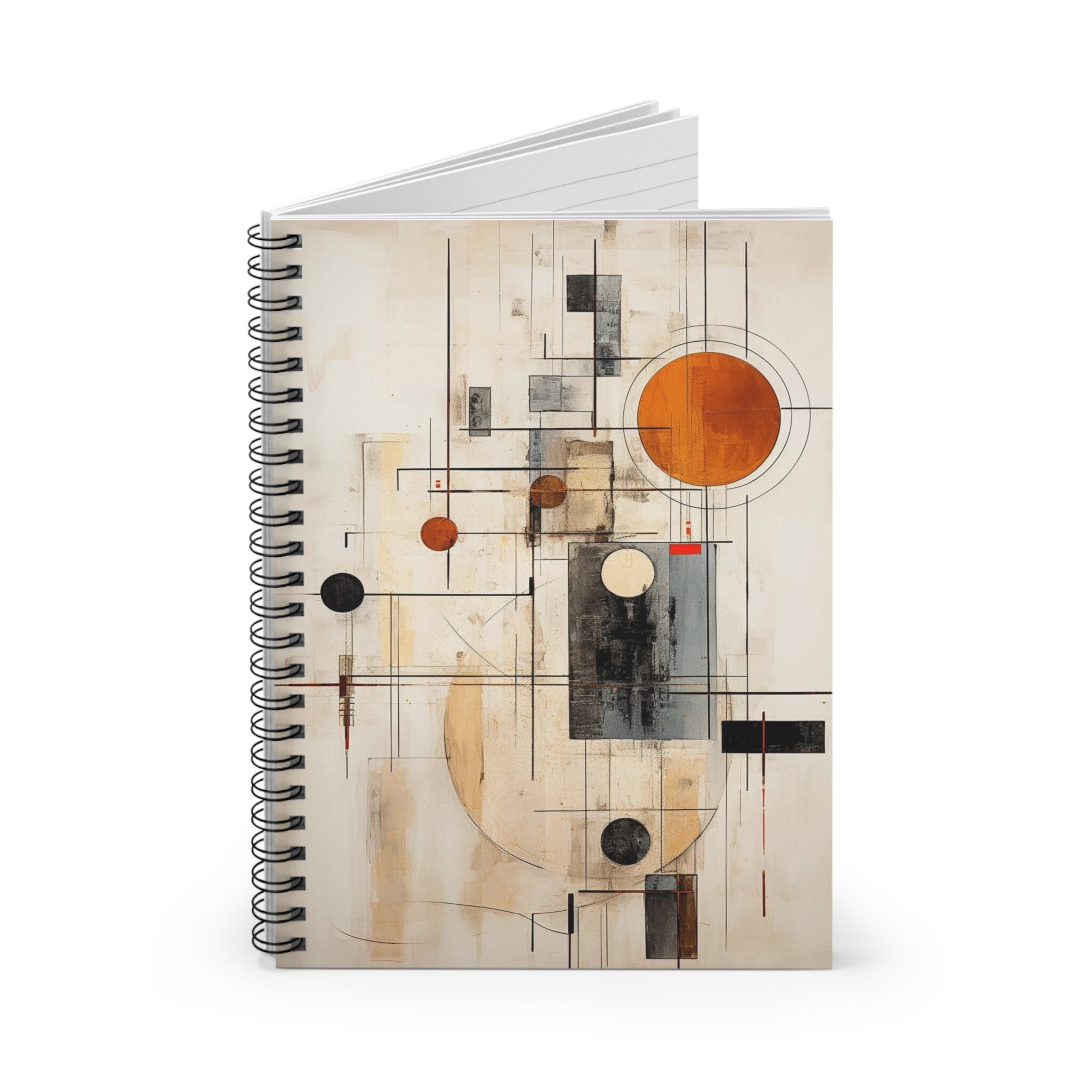 Unique Geometry Spiral Notebook Sturdy Symbolic School Sketchbook ...