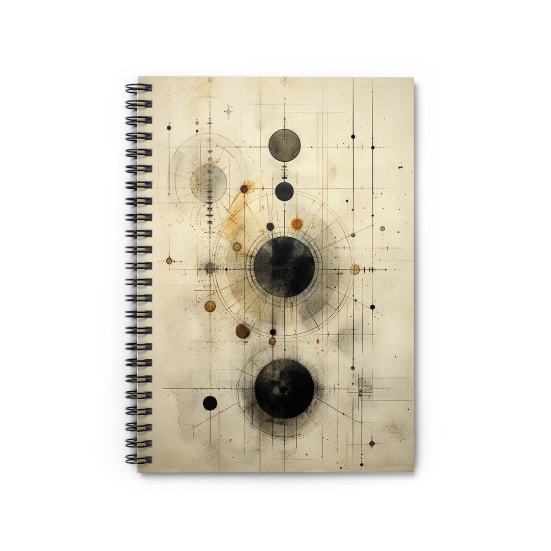 Unique Geometry Spiral Notebook Sturdy Symbolic School Sketchbook ...