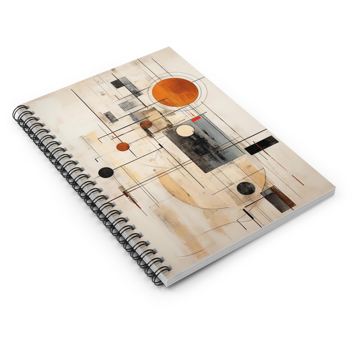 Unique Geometry Spiral Notebook Sturdy Symbolic School Sketchbook ...