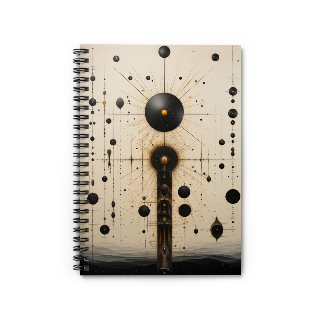 Unique Geometry Spiral Notebook Sturdy Symbolic School Sketchbook ...