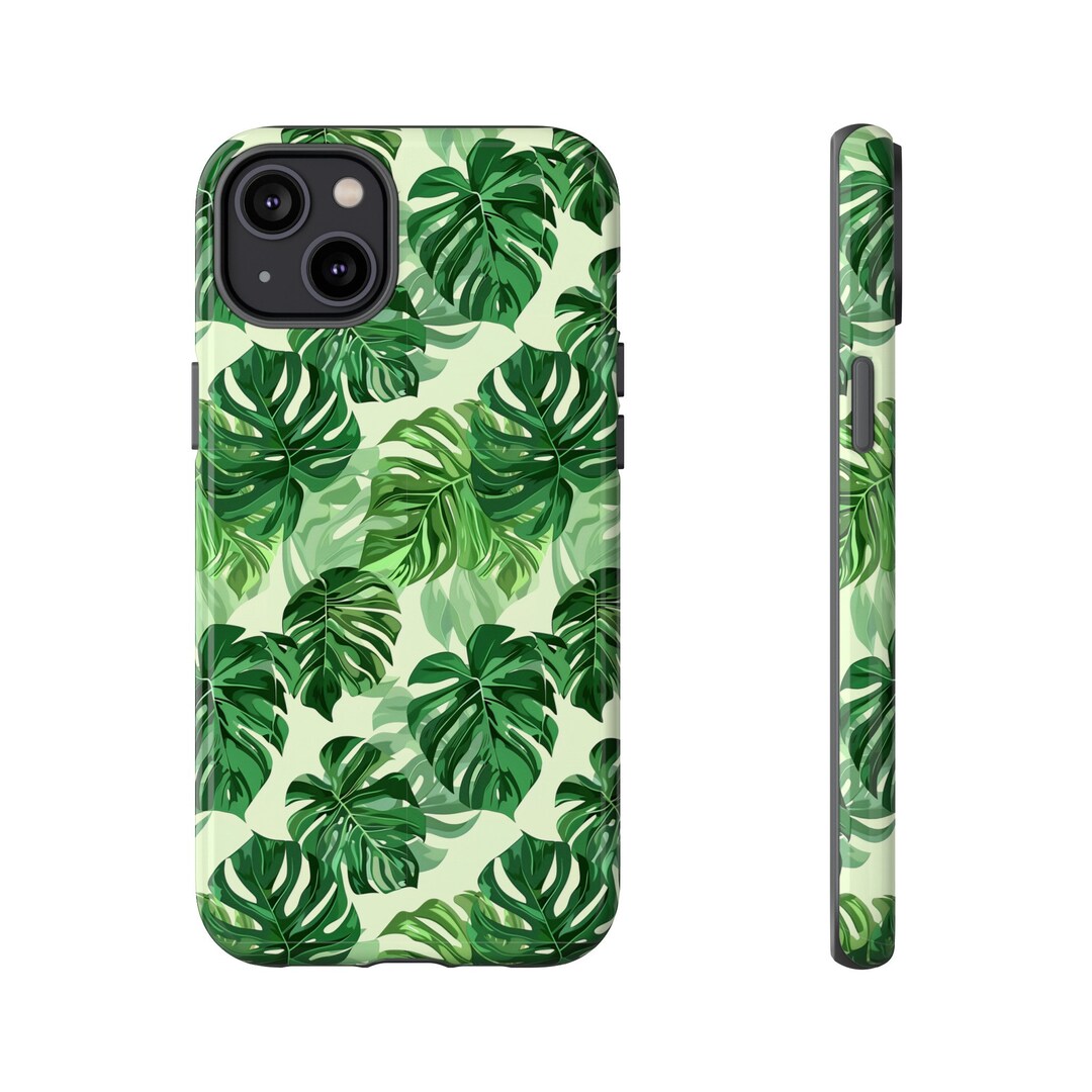 Monstera Leaf Phone Case / Tropical Leaves Phone Case / iPhone 15 14 13 ...