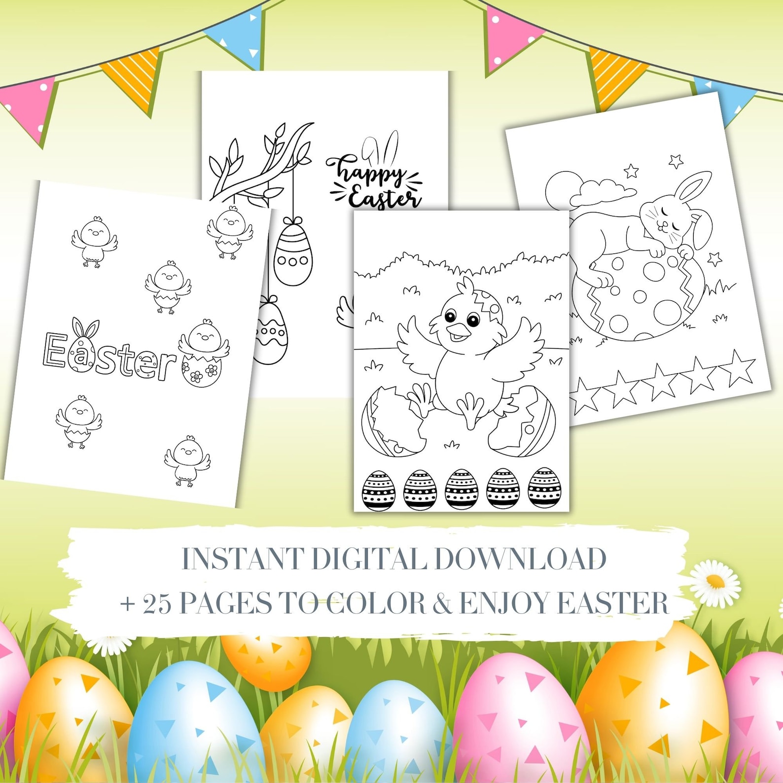 Easter Coloring Pages | Fun Activity for Kids & Toddlers | Print, Color ...
