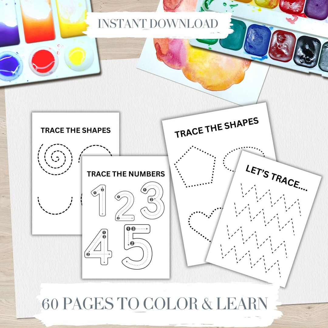 60 COLOR Pages | Entertain Your Toddler | Fun for Kids | Drawings ...