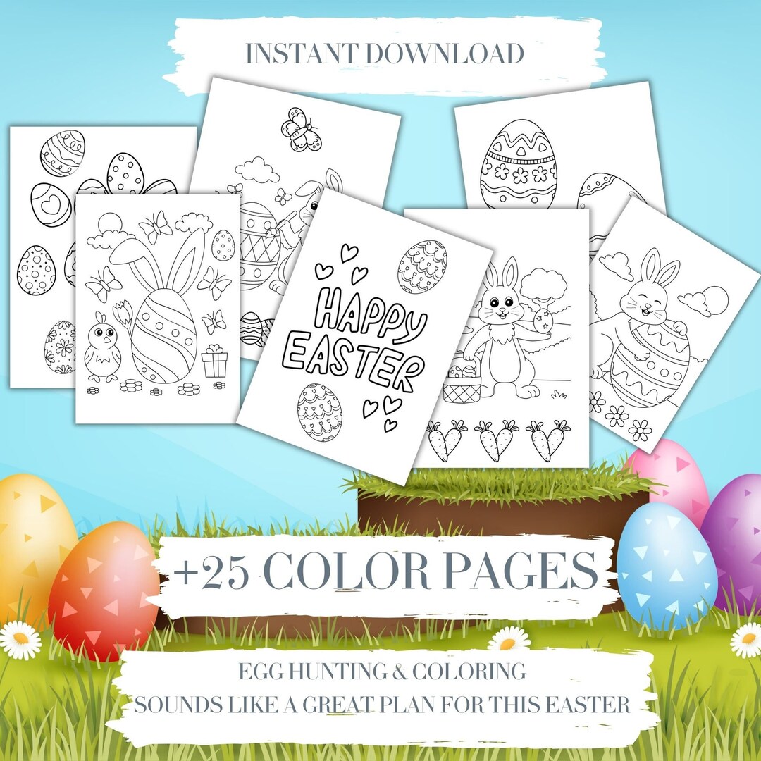 Easter Coloring Pages | Fun Activity for Kids & Toddlers | Print, Color ...