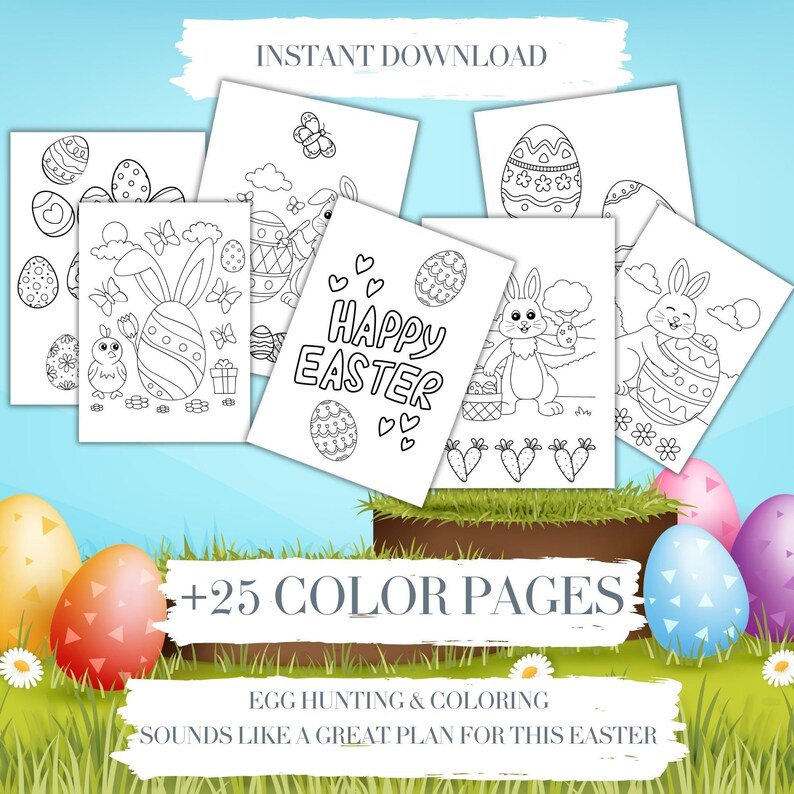 Easter Coloring Pages | Fun Activity for Kids & Toddlers | Print, Color ...