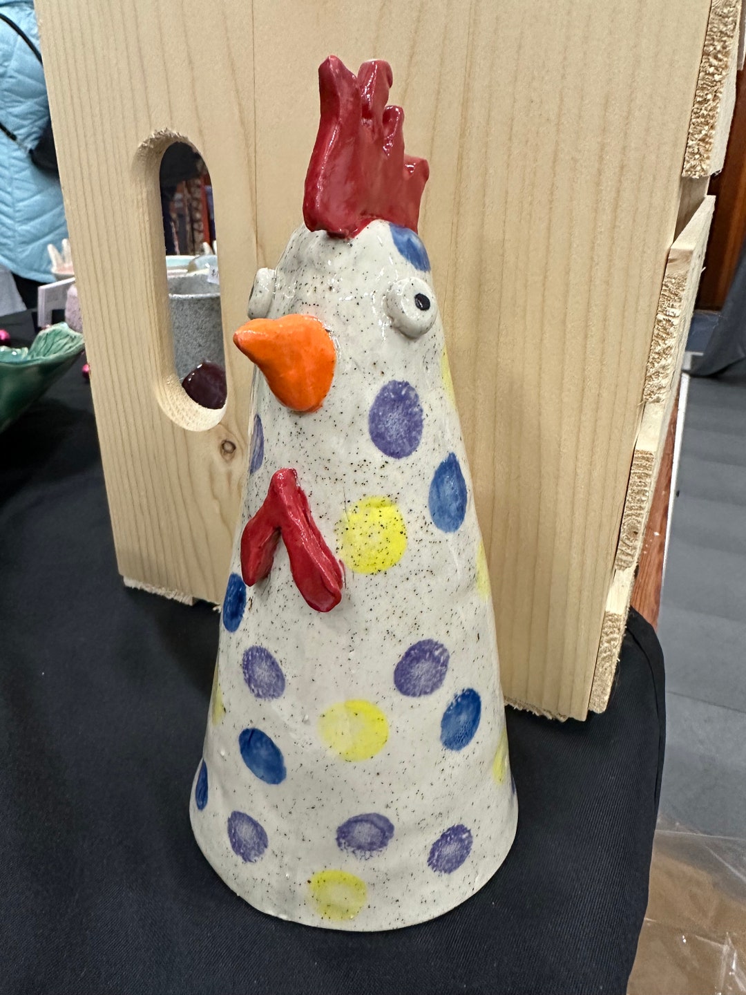 Large Ceramic Chicken - Etsy
