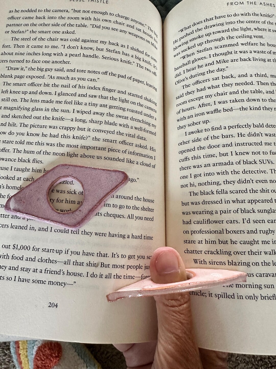 Book Thumb Holder - Etsy