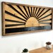 Boho Wood Wall Art,rustic Wood Sun Art,panoramic Wooden Sun,wooden ...