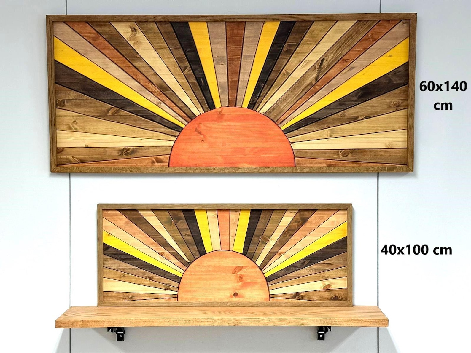 Wooden Large Sun,rustic Panoramic Wooden Sun,framed Wooden Sun,bedroom ...