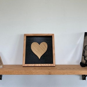Rustic OAK Floating Shelf With Bracket,wood Shelf,rustic Shelf,bathroom ...