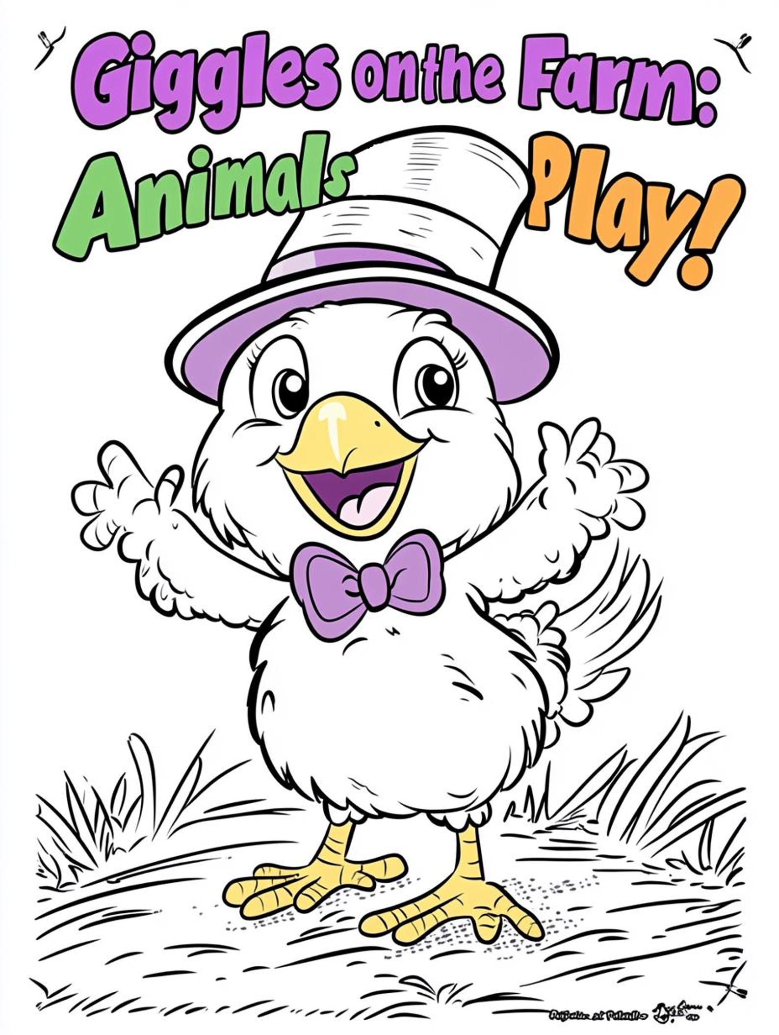 Funny Farm Animals Coloring Book - Great for Kids of All Ages - Etsy