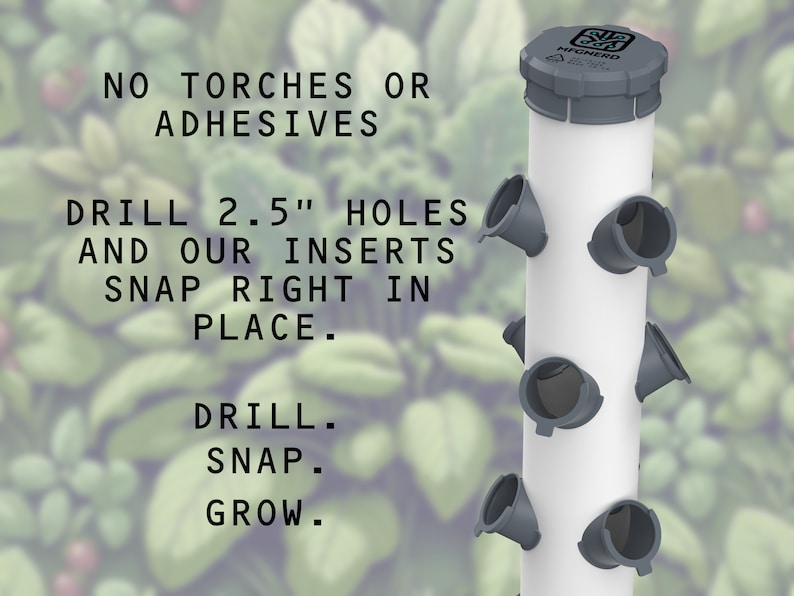 Hydrosnap 2" Net Pot Inserts for Hydroponics Towers | Snap Fit for Easy ...