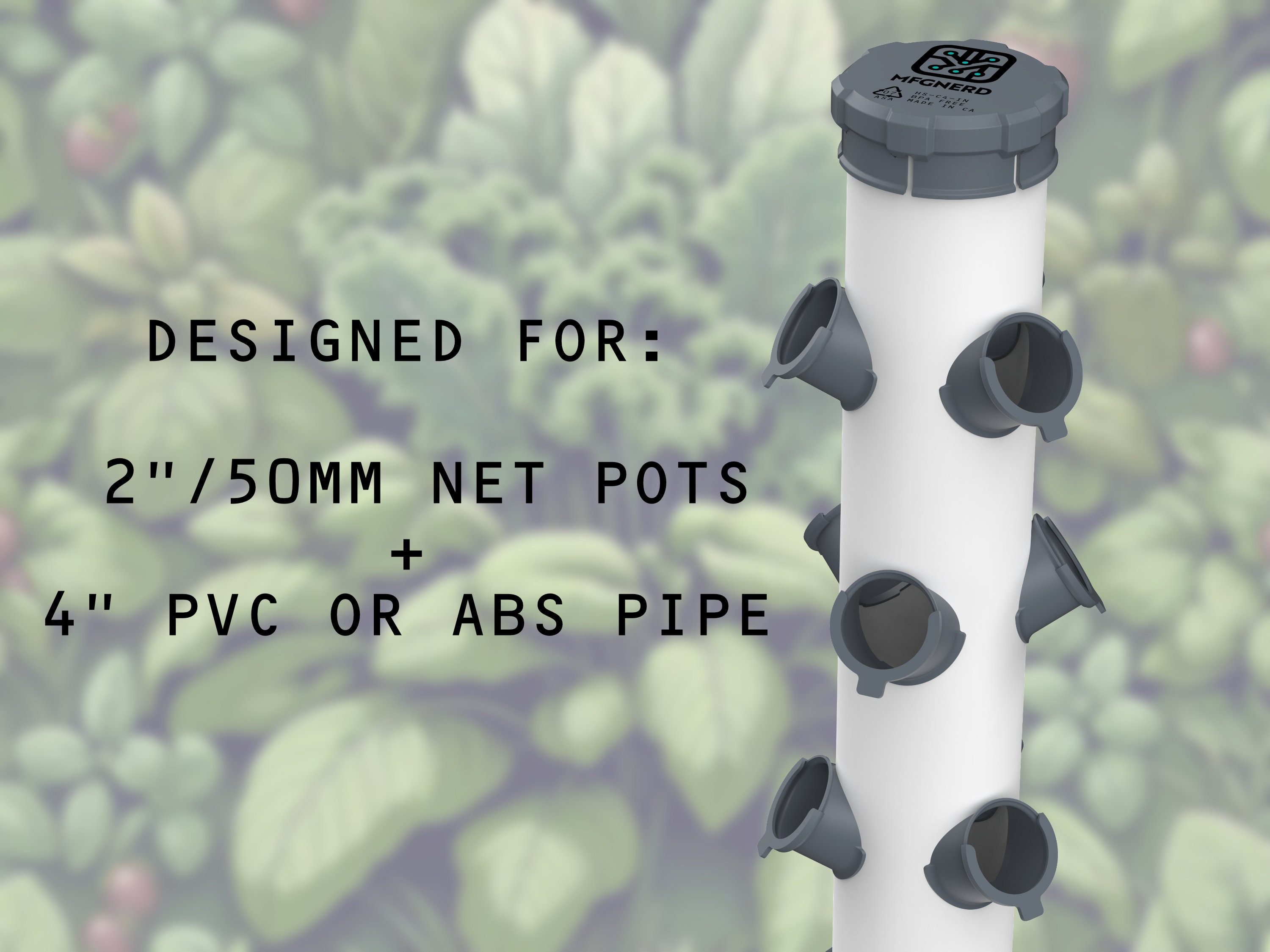 Hydrosnap 2" Net Pot Inserts for Hydroponics Towers | Snap Fit for Easy ...