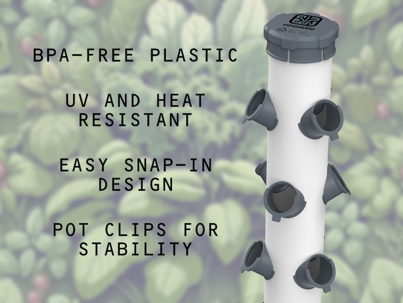 Hydrosnap 2" Net Pot Inserts for Hydroponics Towers | Snap Fit for Easy ...