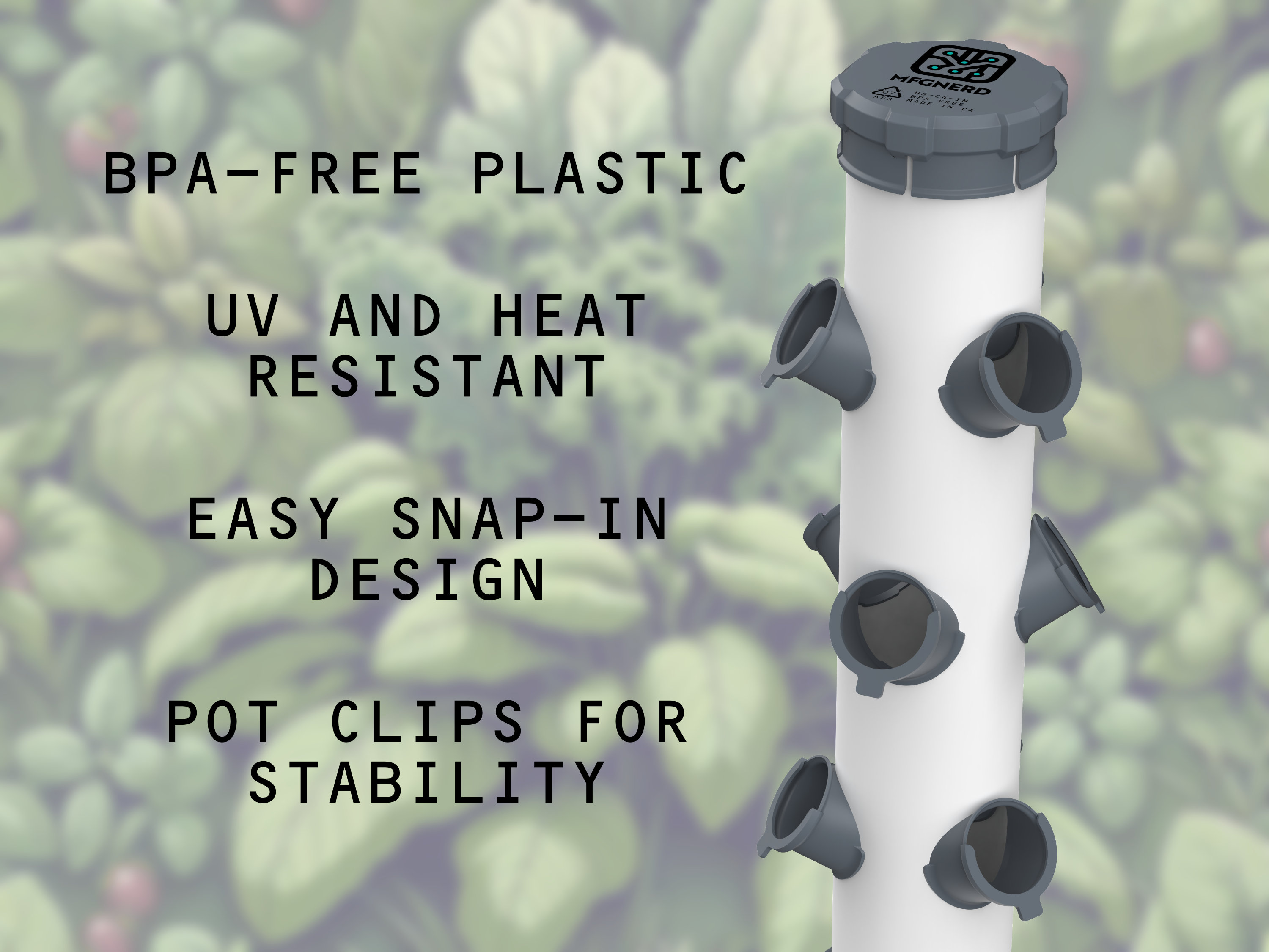 Hydroponic Tower Net Pot Inserts | 2" Snap Fit, No Glue (18-pack) - Etsy