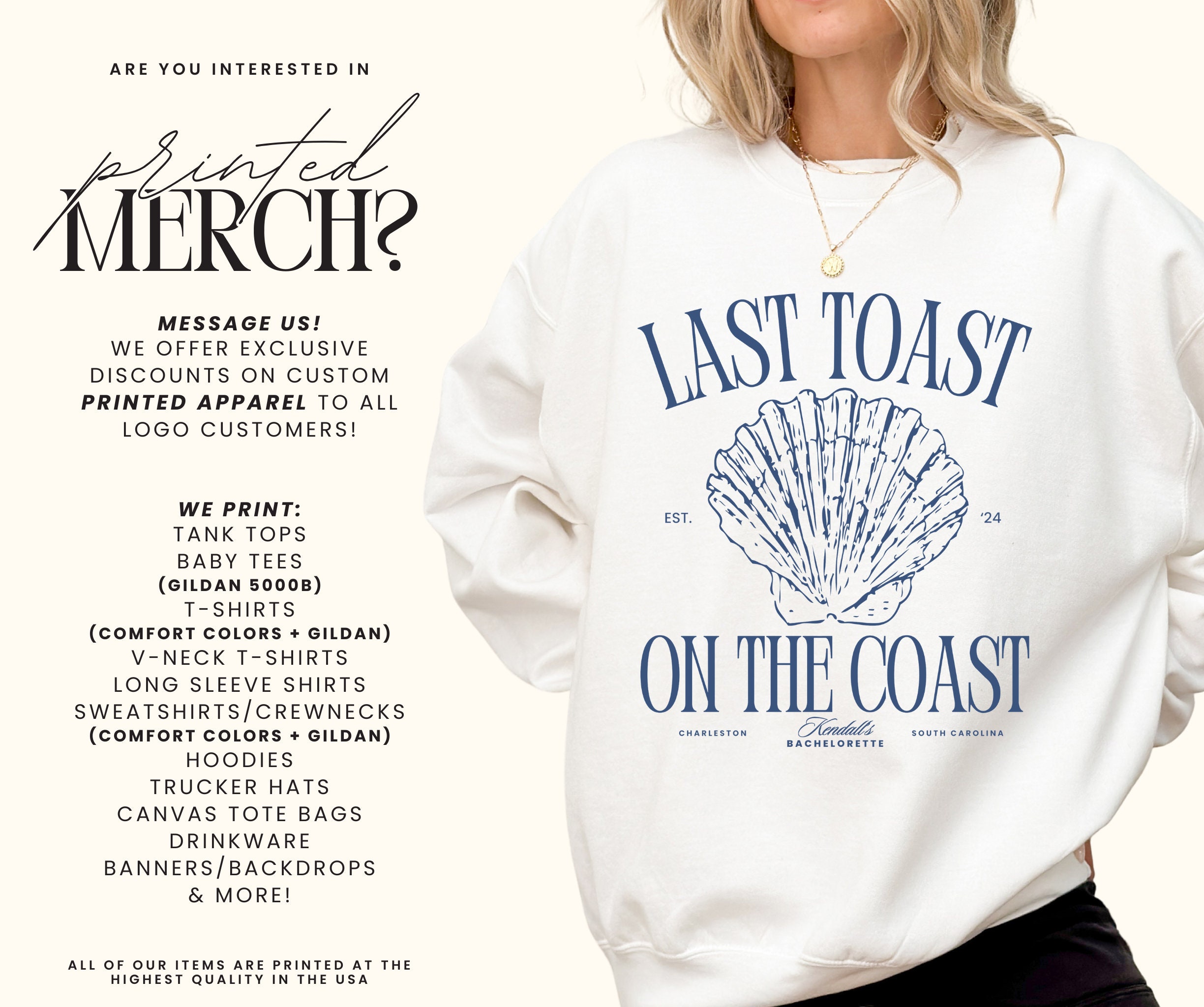 Last Toast on the Coast Bachelorette Logo Beach Logo Bachelorette PNG ...