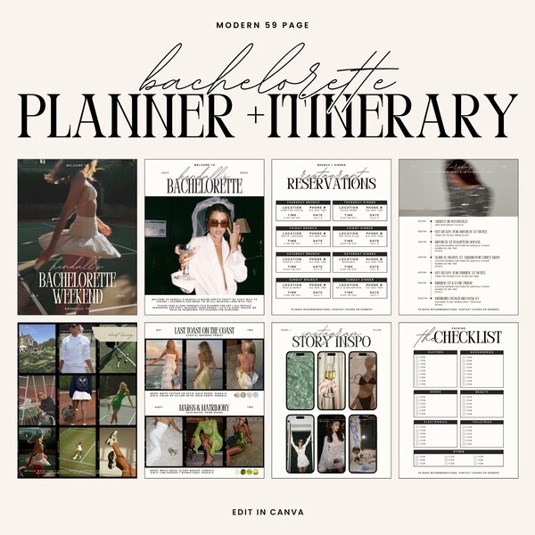 Bachelorette Mood Board, Bachelorette Planner, Luxe Bachelorette Party ...