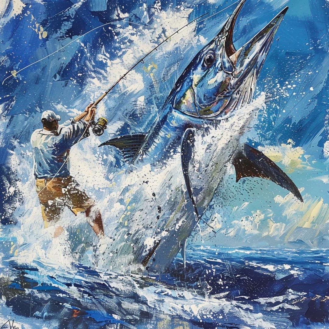 Monster Blue Marlin - Etsy