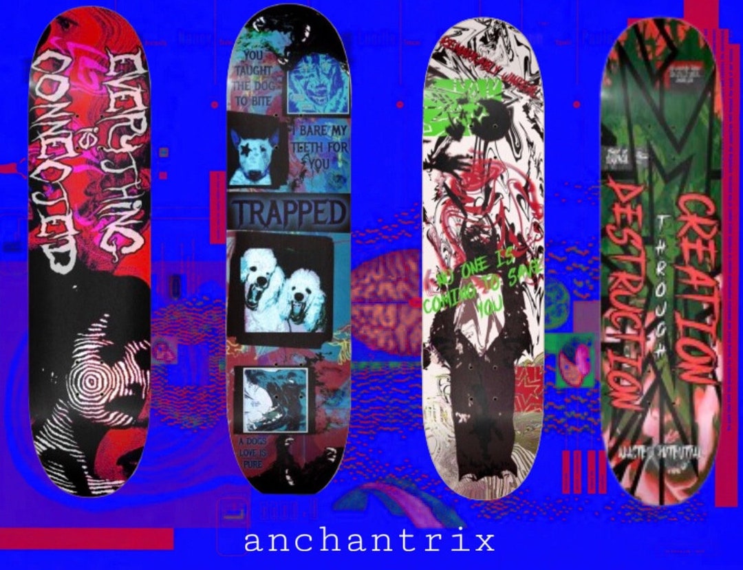 Custom Skateboard Deck Design (digital) - Etsy