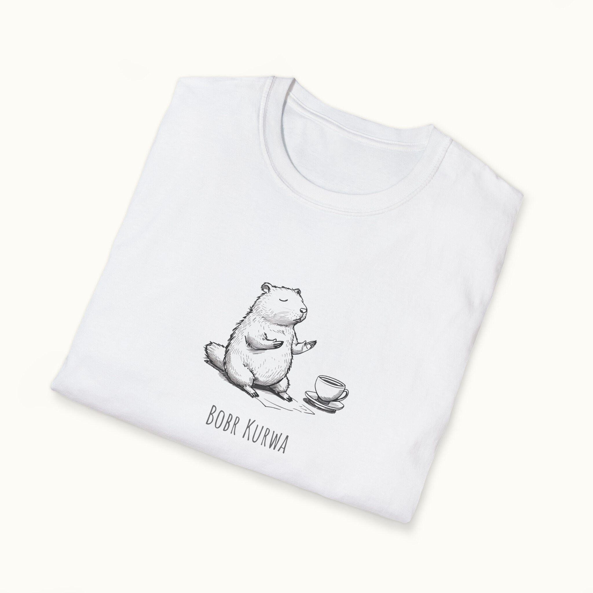 Bobr Kurwa T-Shirt Unisex Softstyle funny handdawn polish beaver meme ...