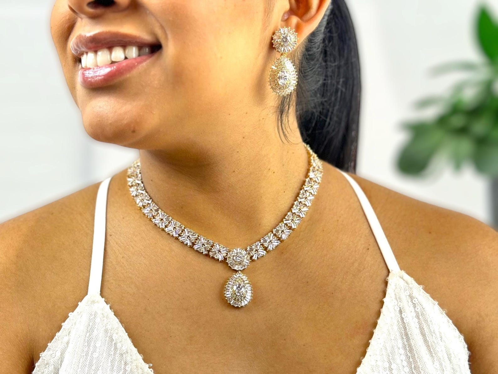 Bridal Jewelry Set With Bracelets Sets of 4 Wedding Jewelry for Bride ...