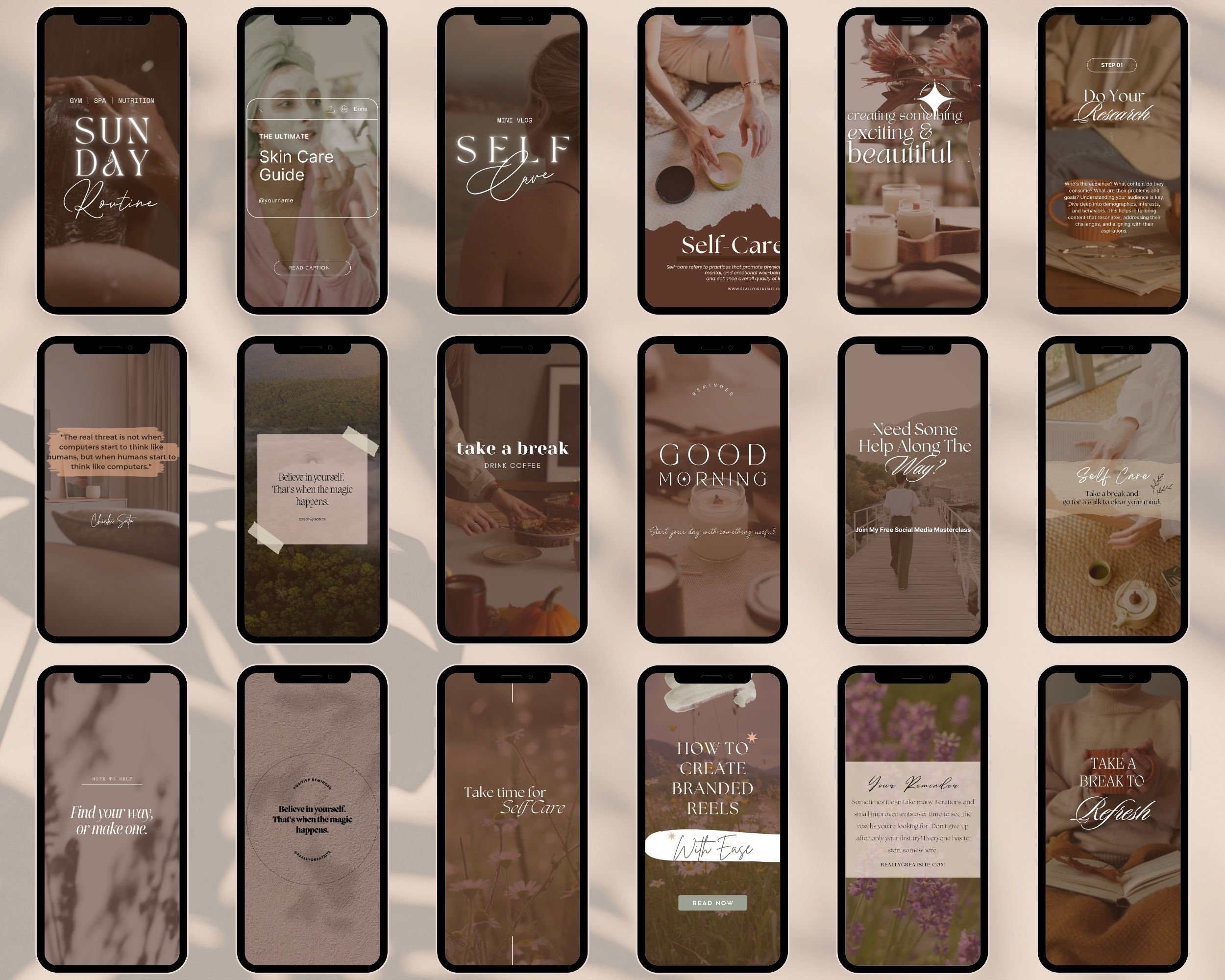 100 Faceless Reels With Hooks Self Care and Beauty Reels Instagram ...