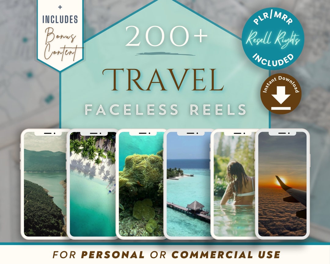 200 Faceless Travel Videos | Instagram and Tiktok | Viral Marketing ...