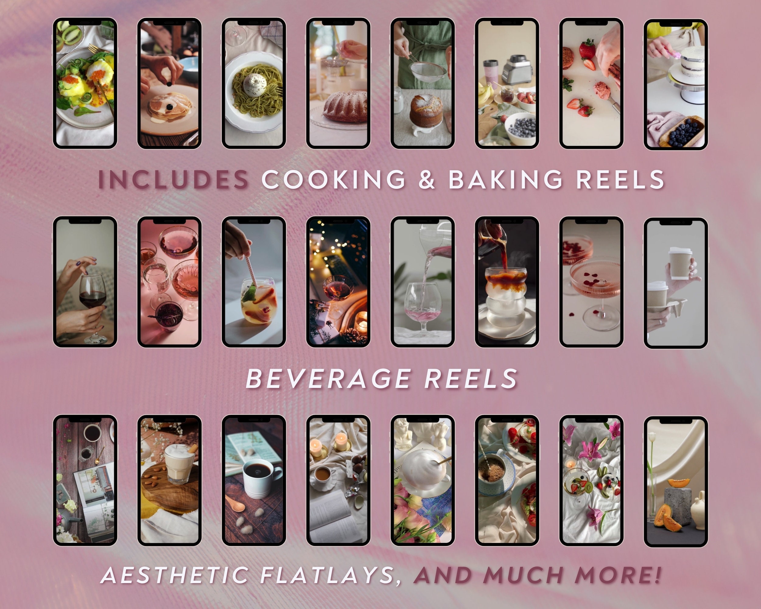 Aesthetic Food Reels | Social Media Marketing Videos (MRR & PLR) - Etsy