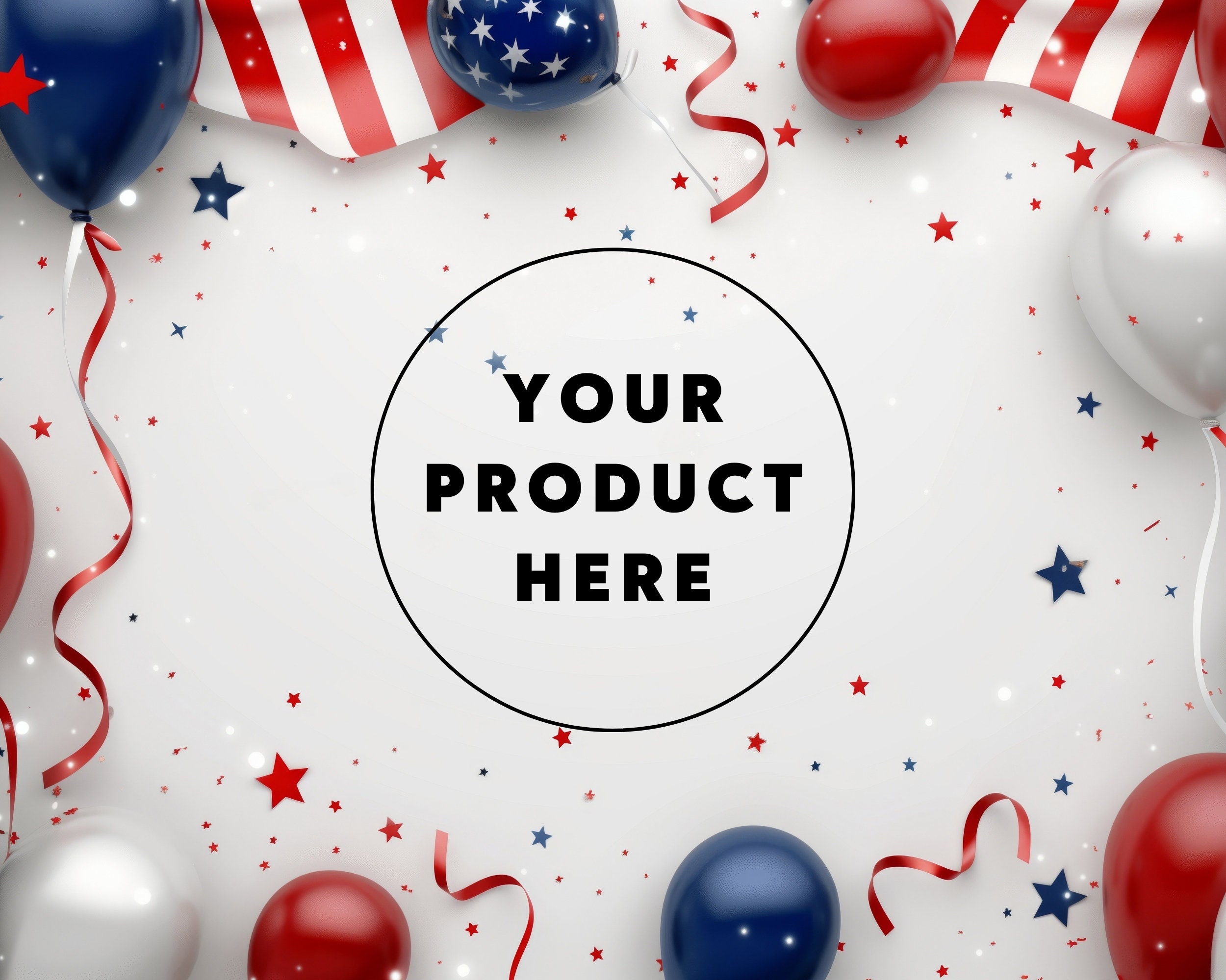 Patriotic Flat Lay Mockup Bundle | Memorial Day & July 4th Digital ...