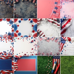 Patriotic Flat Lay Mockup Bundle | Memorial Day & July 4th Digital ...