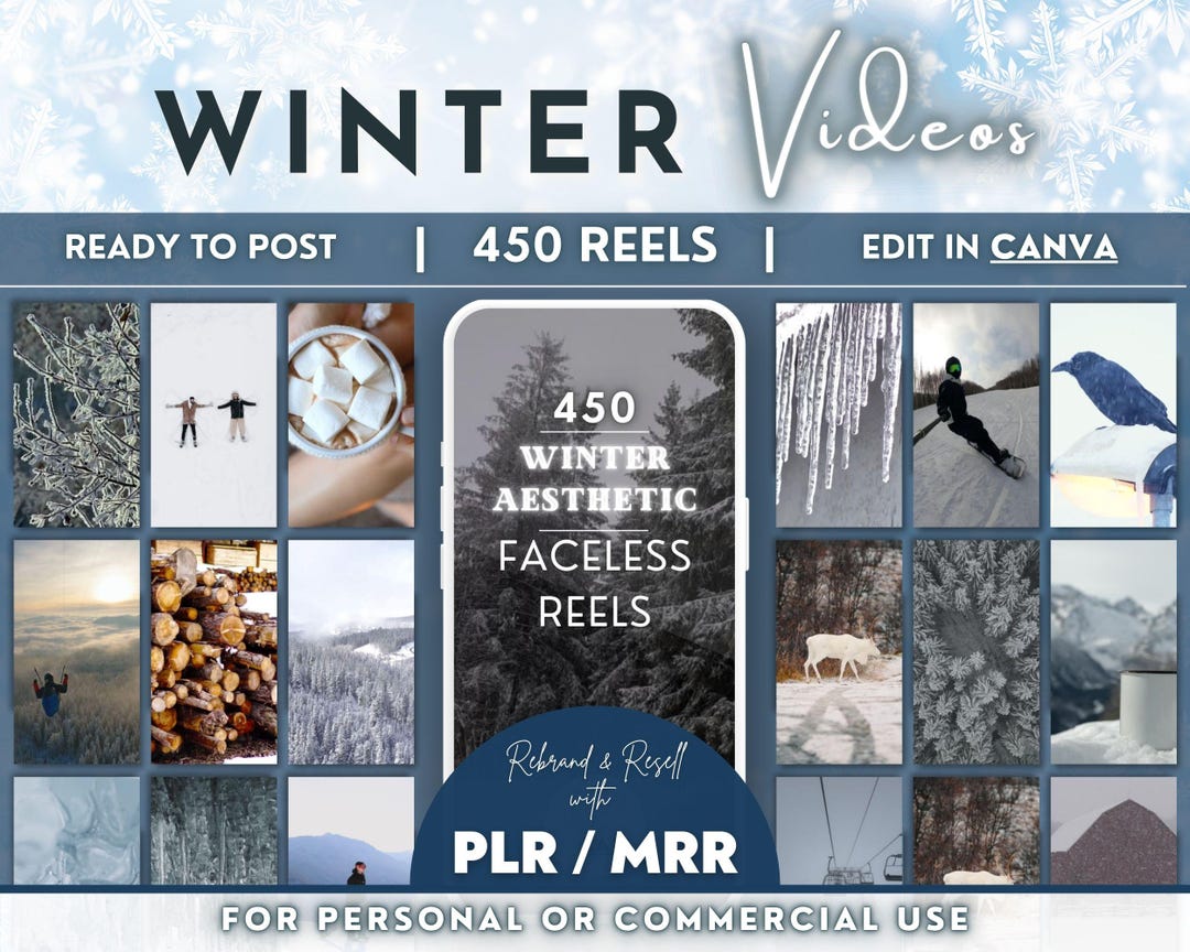 450 Winter Aesthetic Reels | Cozy Snow Video | Winter Sports | Faceless ...