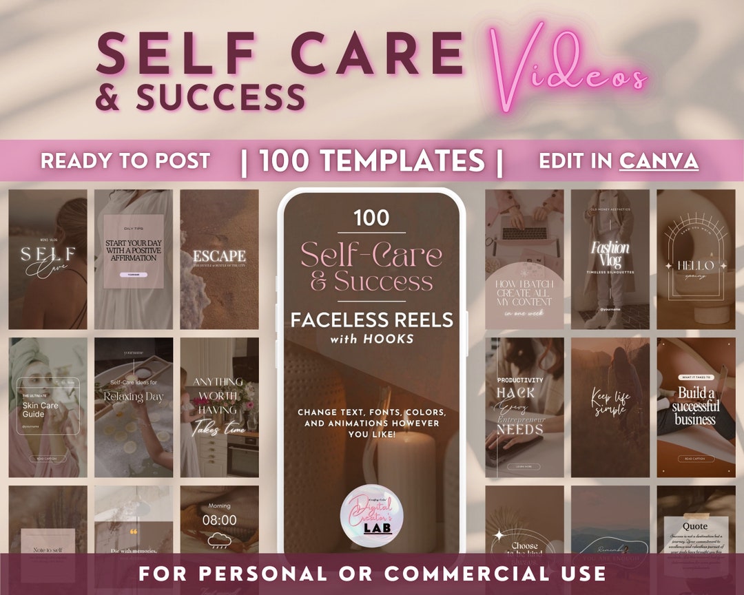 100 Faceless Reels With Hooks | Self Care and Beauty Reels | Instagram ...