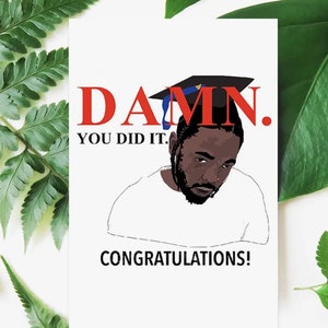 Graduation Card Funny Cards Rapper Cards Gifts for Him Class of 2024 ...
