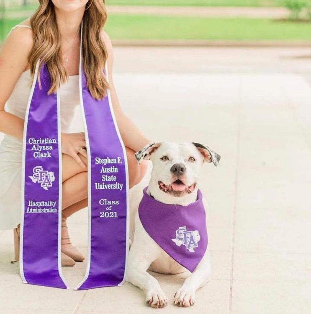 Custom Graduation Stole, Class of 2026 Sash, Personalized Embroidery ...