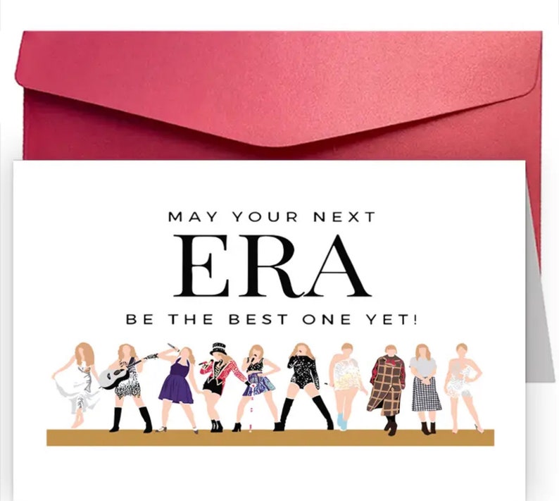Era Card Gifts for Her Swiftie Fan Birthday Card Graduation Card ...