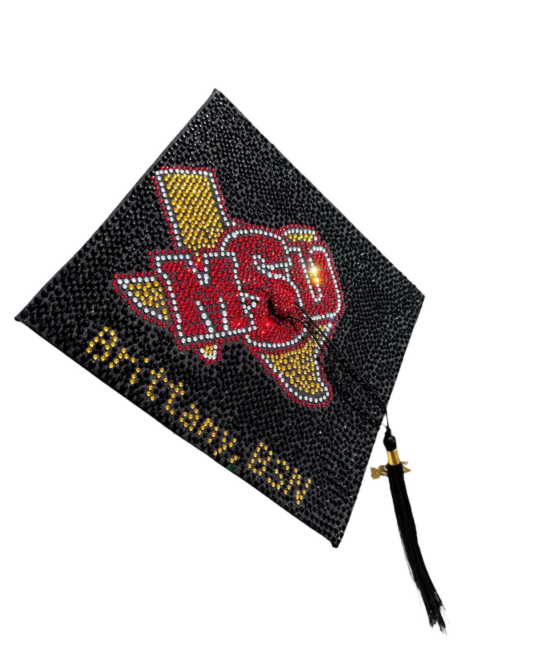 Custom Graduation Topper | MSU Topper | Rhinestone Graduation Topper ...