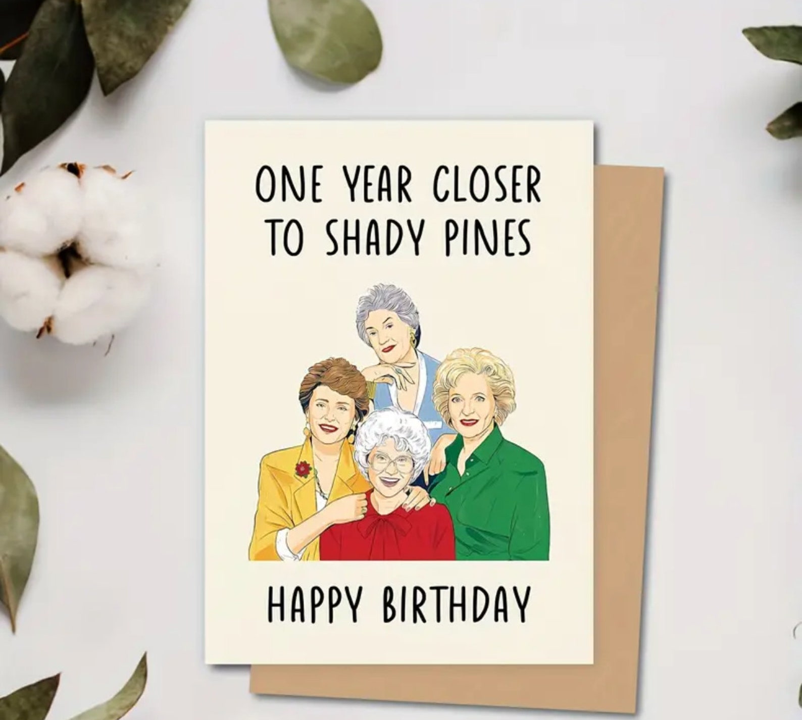 The Golden Girls Birthday Card, Golden Girls Card, Thank You for Being ...