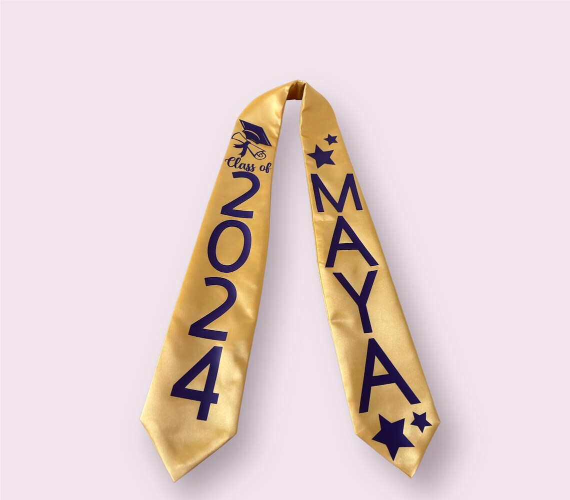 Child Custom Graduation Stole | Personalized Kindergarten Stole ...