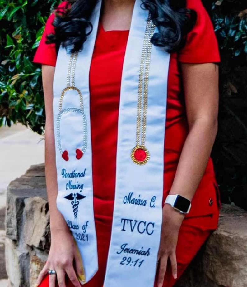 Nursing Stole | Grad Stoles | Embroidery Stole | Pointed Stoles ...