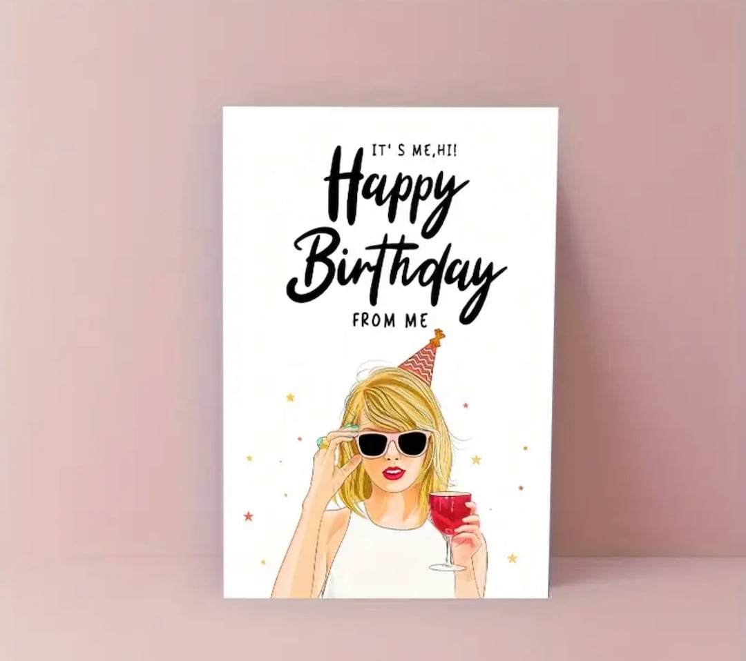 Taylor Swift Birthday Card Gifts for Her Swiftie Fan Birthday Card ...