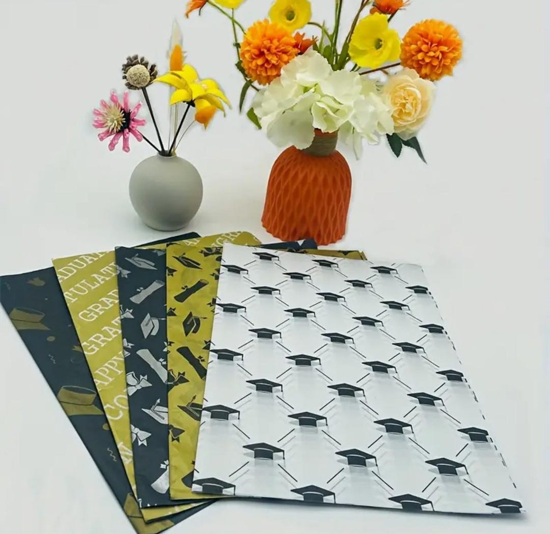 Custom Graduation Tissue Papers, Graduation Tissue Paper, Class of 2025 ...